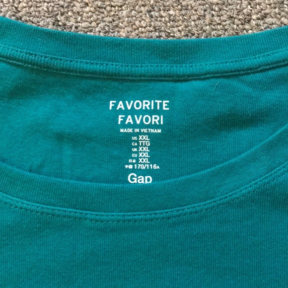 GAP | Tops | Gap Green Favorite Long Sleeve Tee | Poshmark